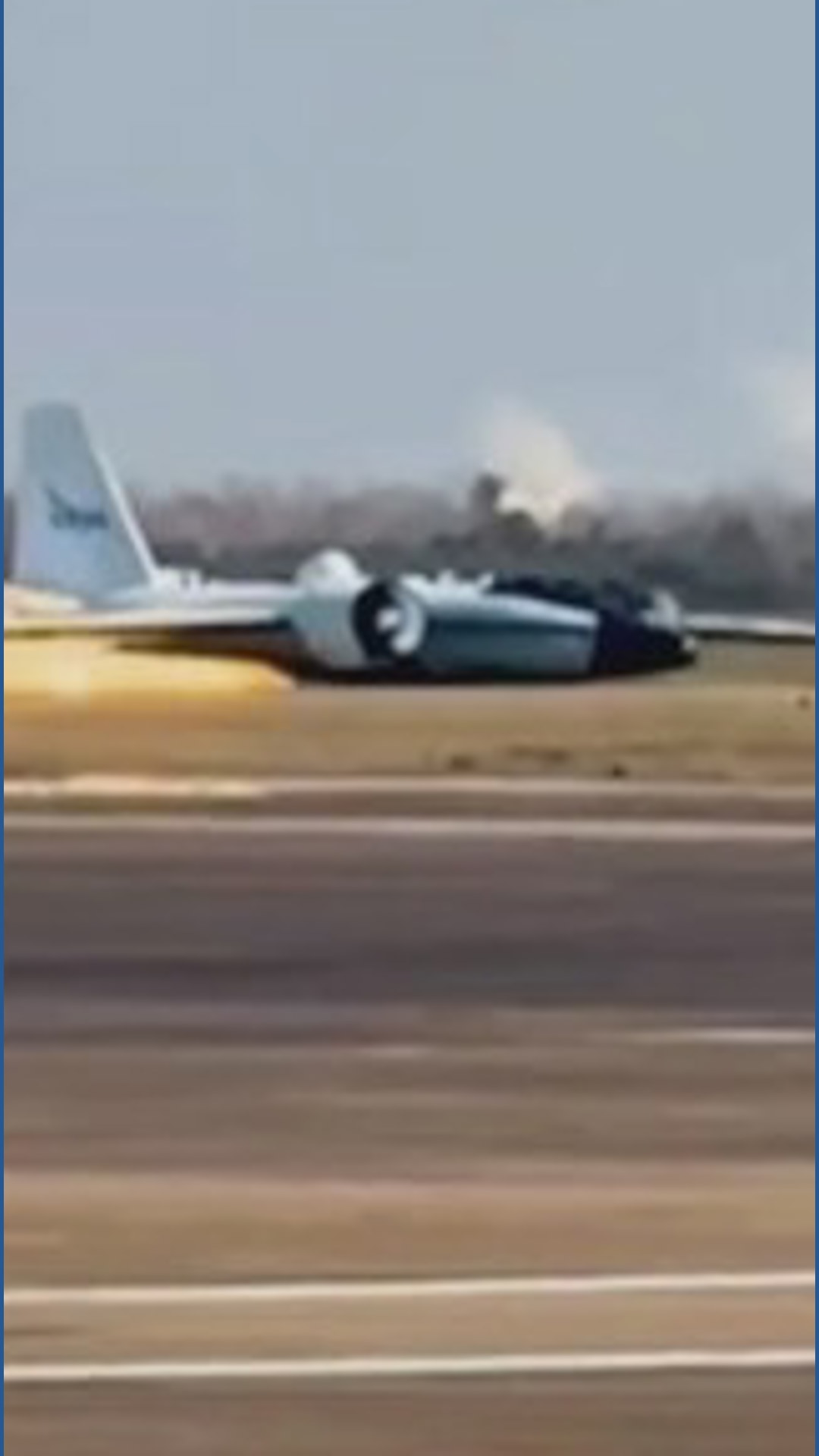 NASA research aircraft lands without landing gear at Houston’s ...