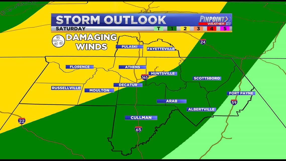 Saturday Storms Possible | rocketcitynow.com