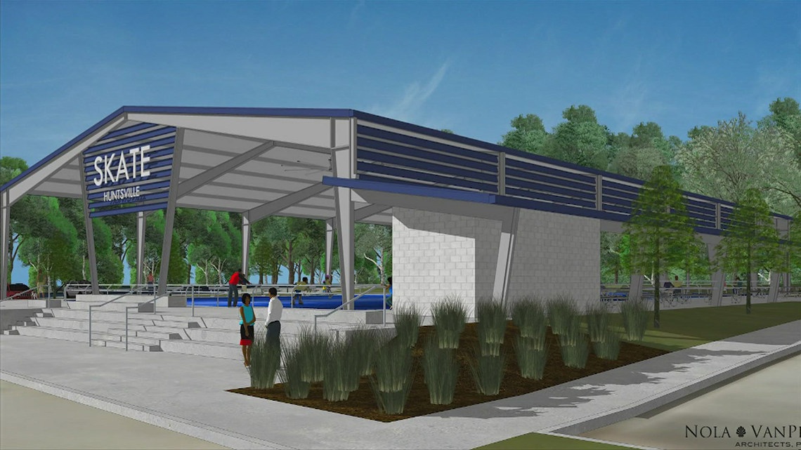 Groundbreaking in Huntsville for new outdoor roller rink ...