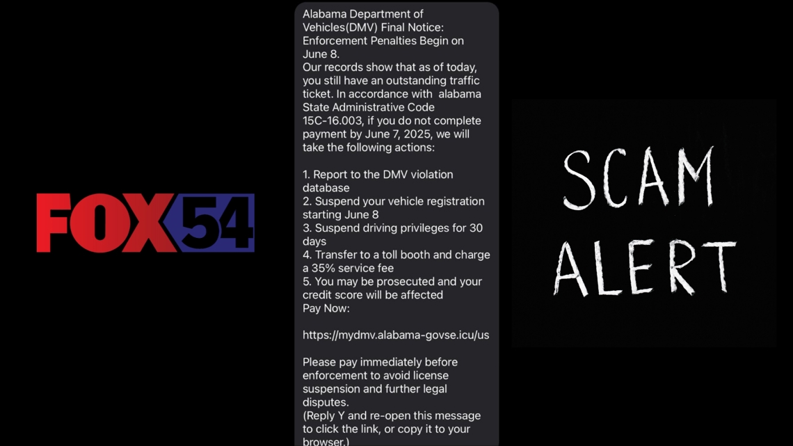 Alabama residents targeted in surging DMV phishing scam | rocketcitynow.com