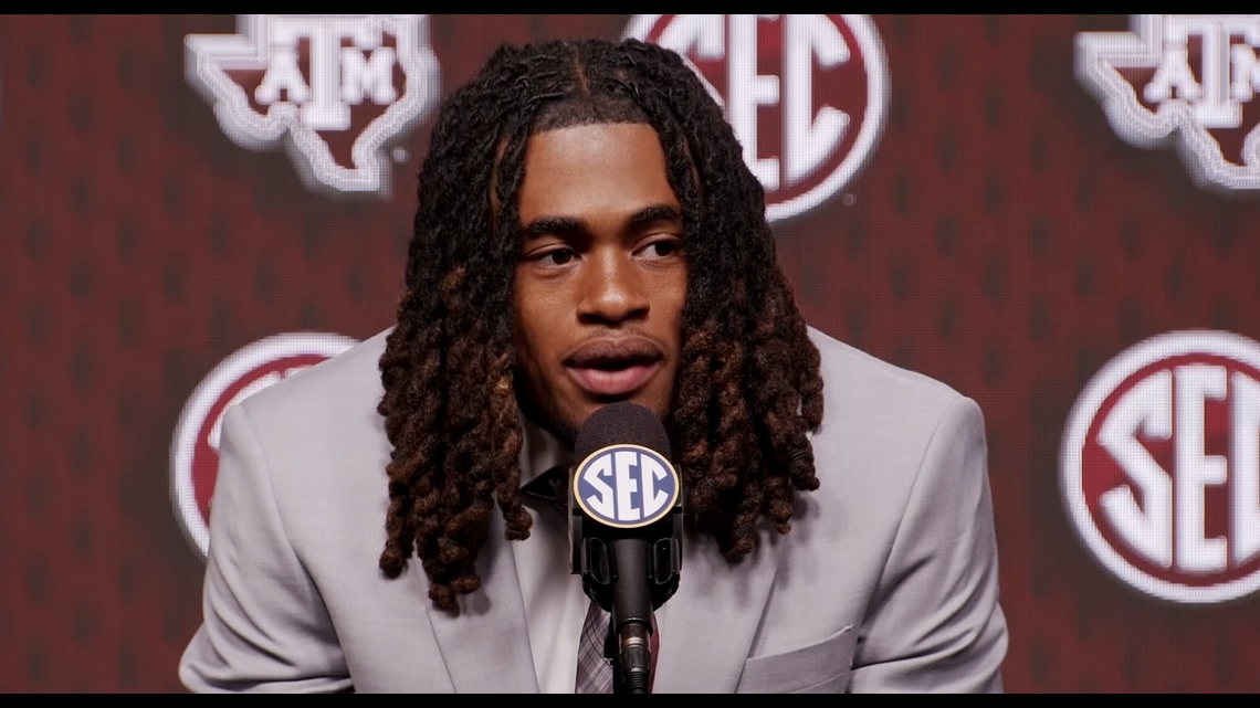 Q&A with Texas A&M DB Will Lee III | 2025 SEC Media Days | rocketcitynow.com