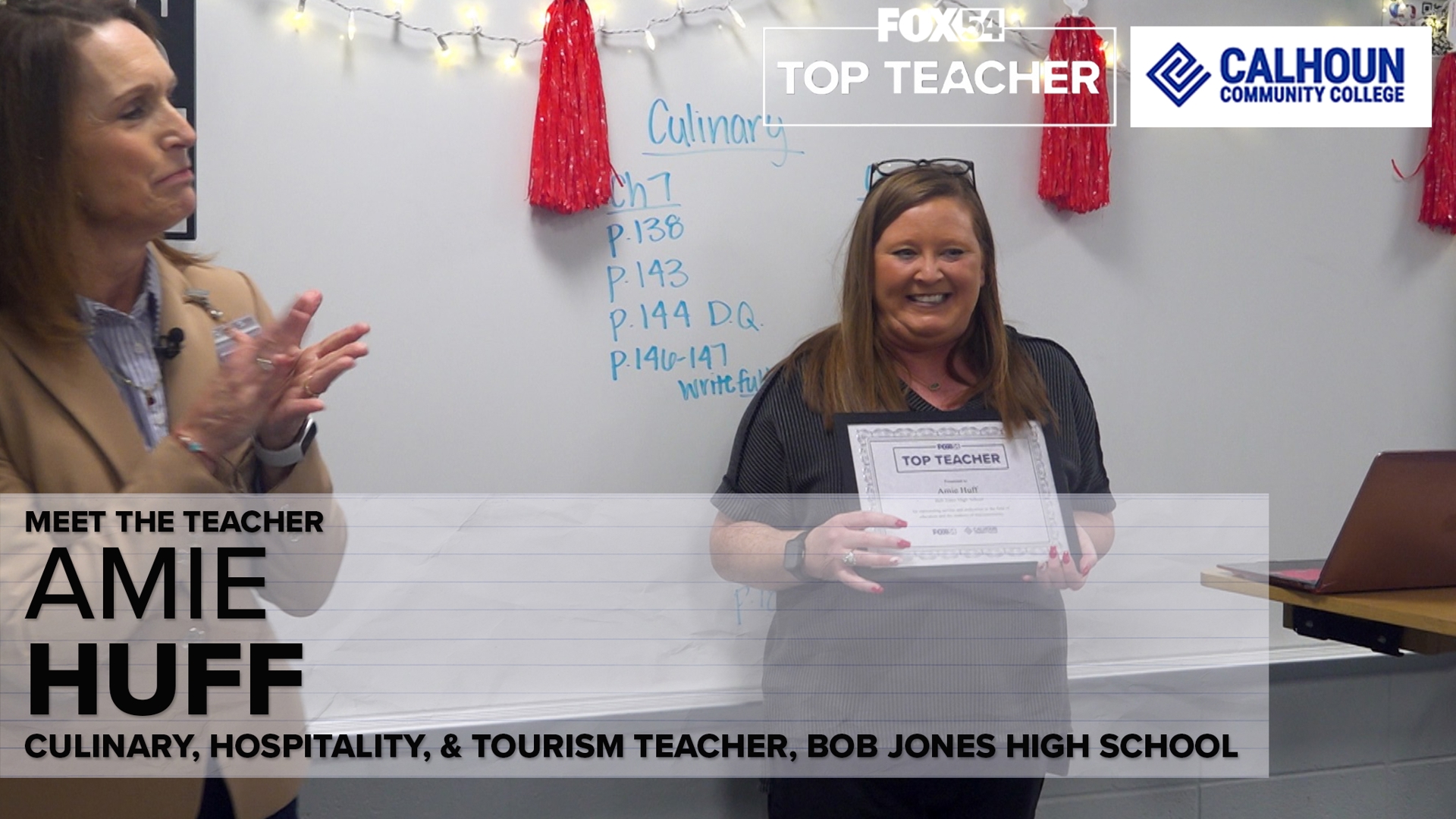 Meet FOX54 Top Teacher Amie Huff of Bob Jones High School ...
