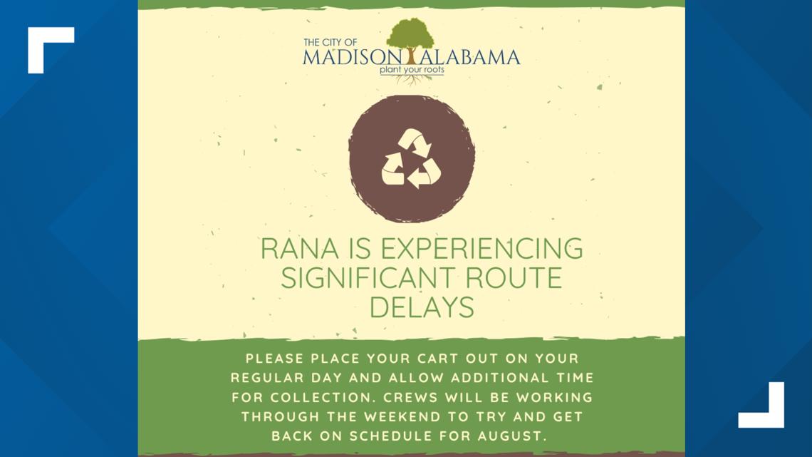 RANA recycling crews working to catch up on missed routes ...