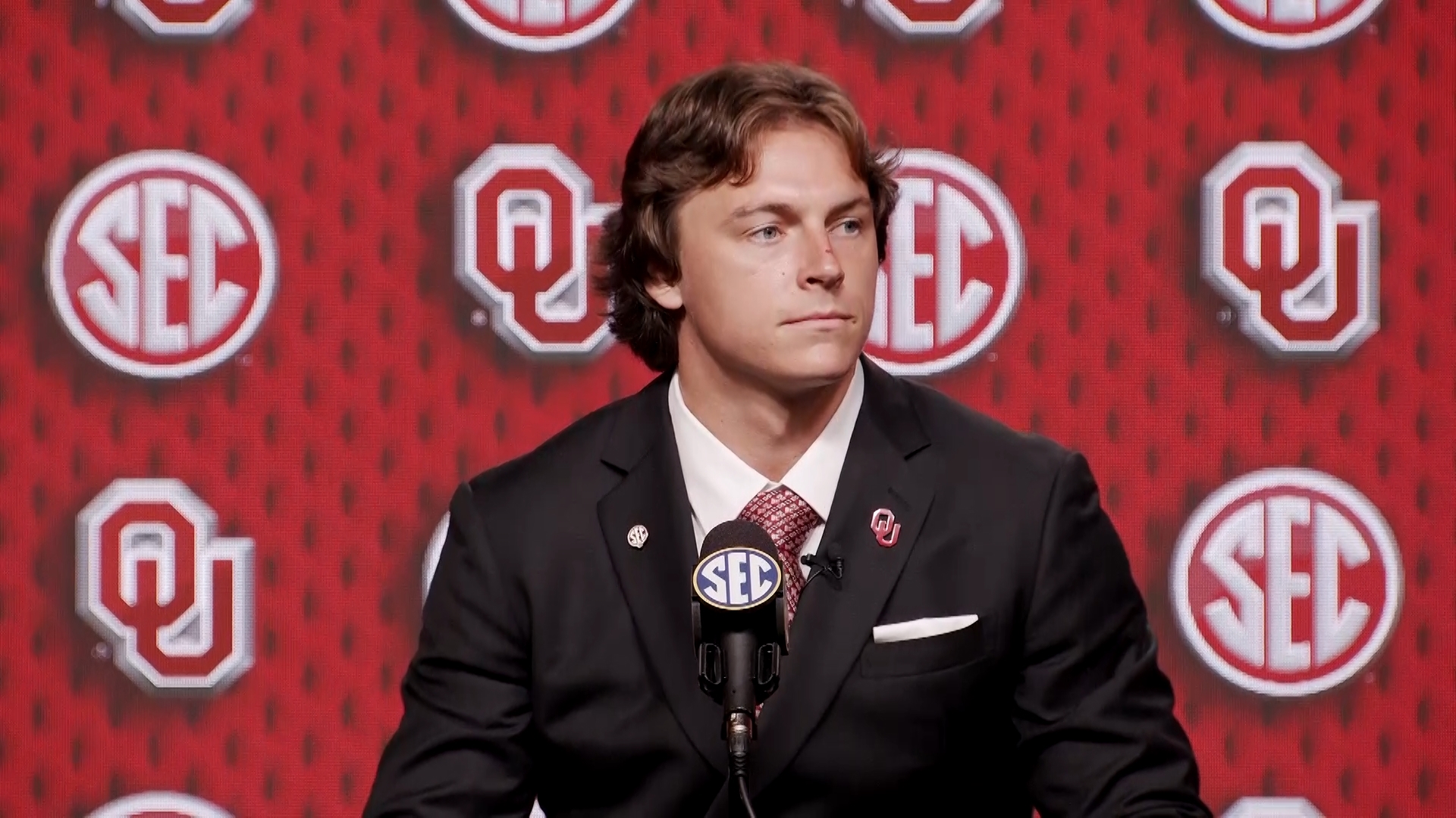 Q&A with Oklahoma QB John Mateer | 2025 SEC Media Days | rocketcitynow.com