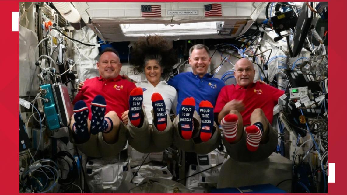 Long-distance vote: ISS astronauts cast ballots from orbit ...
