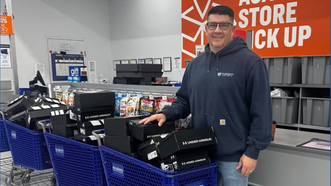 Tyler Mann Injury Law donates hundreds of shoes to local students ...