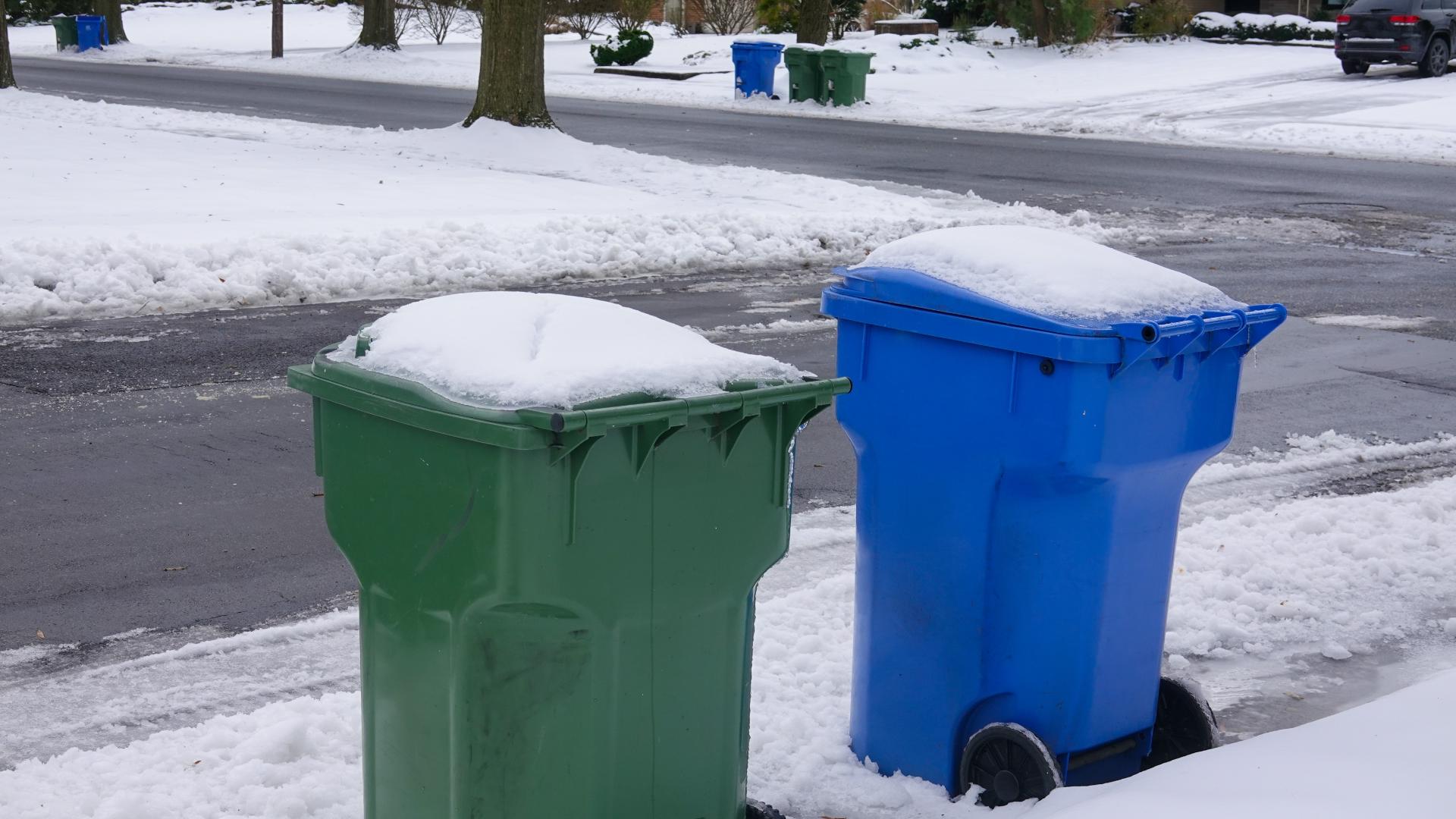 Trash pickup delays due to snow and ice impacting North Alabama ...