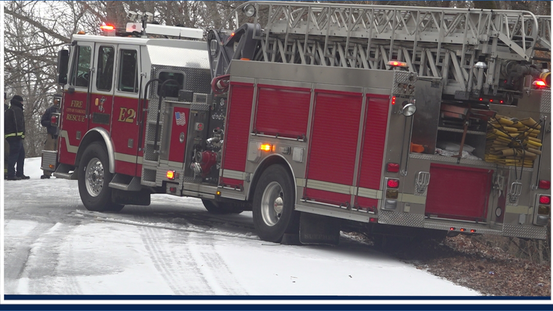 Watch the City of Florence recover a fire truck that slid off the road ...