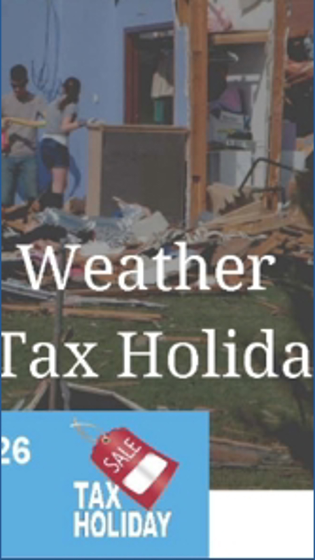 Severe Weather Sales Tax Holiday runs Feb. 20–22 | rocketcitynow.com