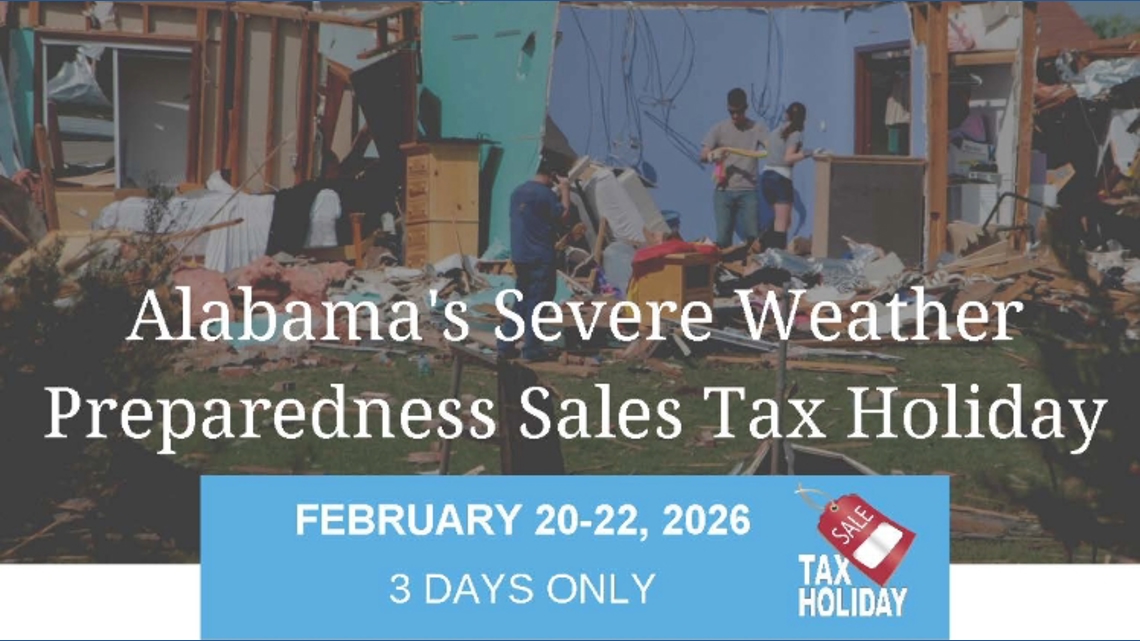 Severe Weather Sales Tax Holiday runs Feb. 20–22 | rocketcitynow.com
