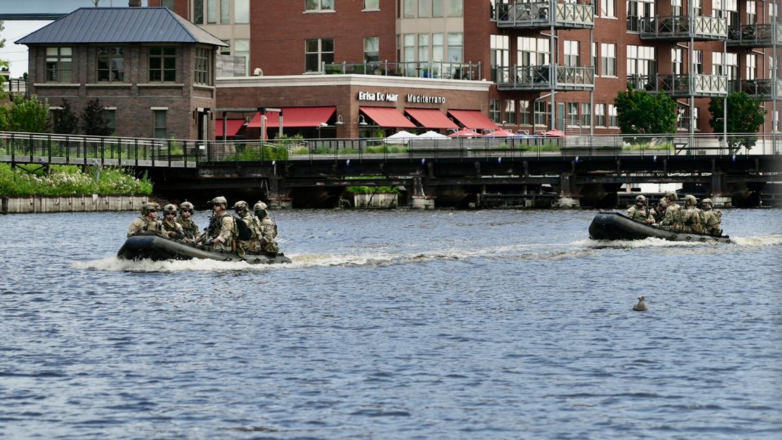 Convention security: Heavily armed security boats patrol Milwaukee ...