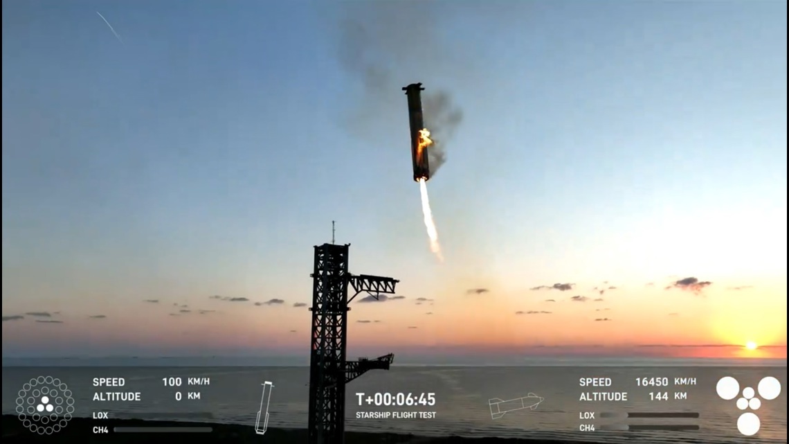 Mechanical SpaceX arms catch Starship rocket booster | rocketcitynow.com