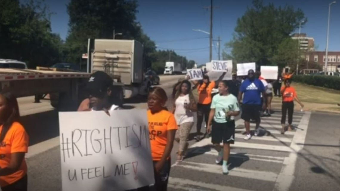 Protestors demanding answers in Stephen Perkins shooting march in ...