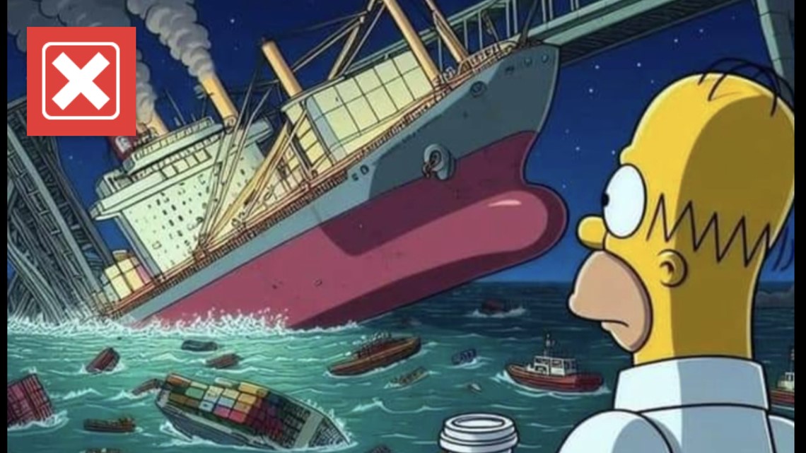AI-generated photo claims to be Simpsons art 'predicting' bridge ...