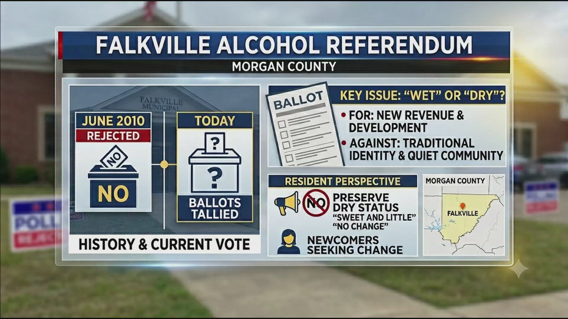 Falkville's alcohol vote hangs by single ballot; officials yet to ...