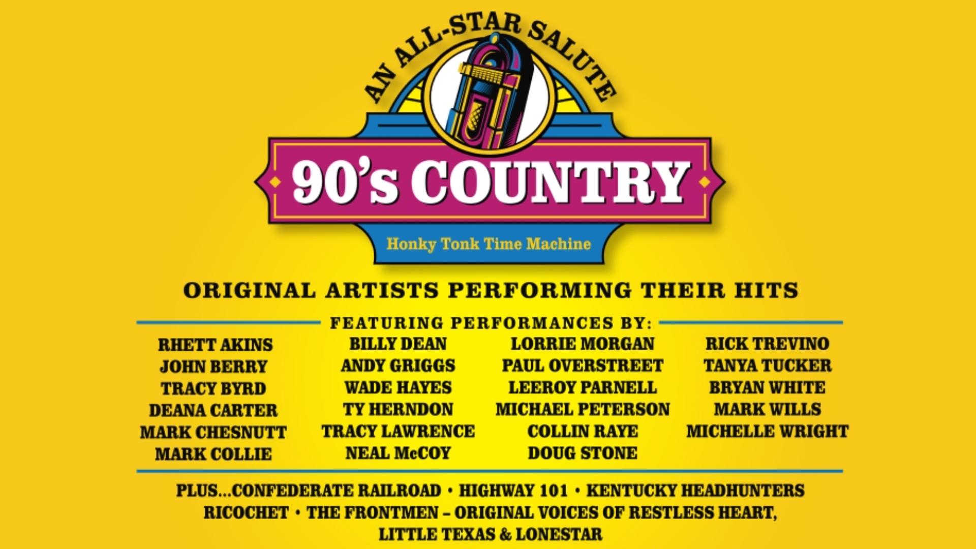 Star-studded tribute to ’90s country coming to Huntsville ...