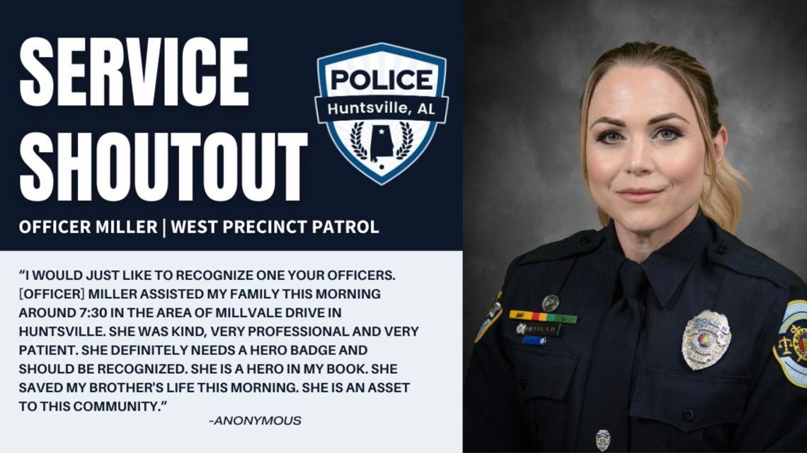 Huntsville police officer hailed for water rescue | rocketcitynow.com
