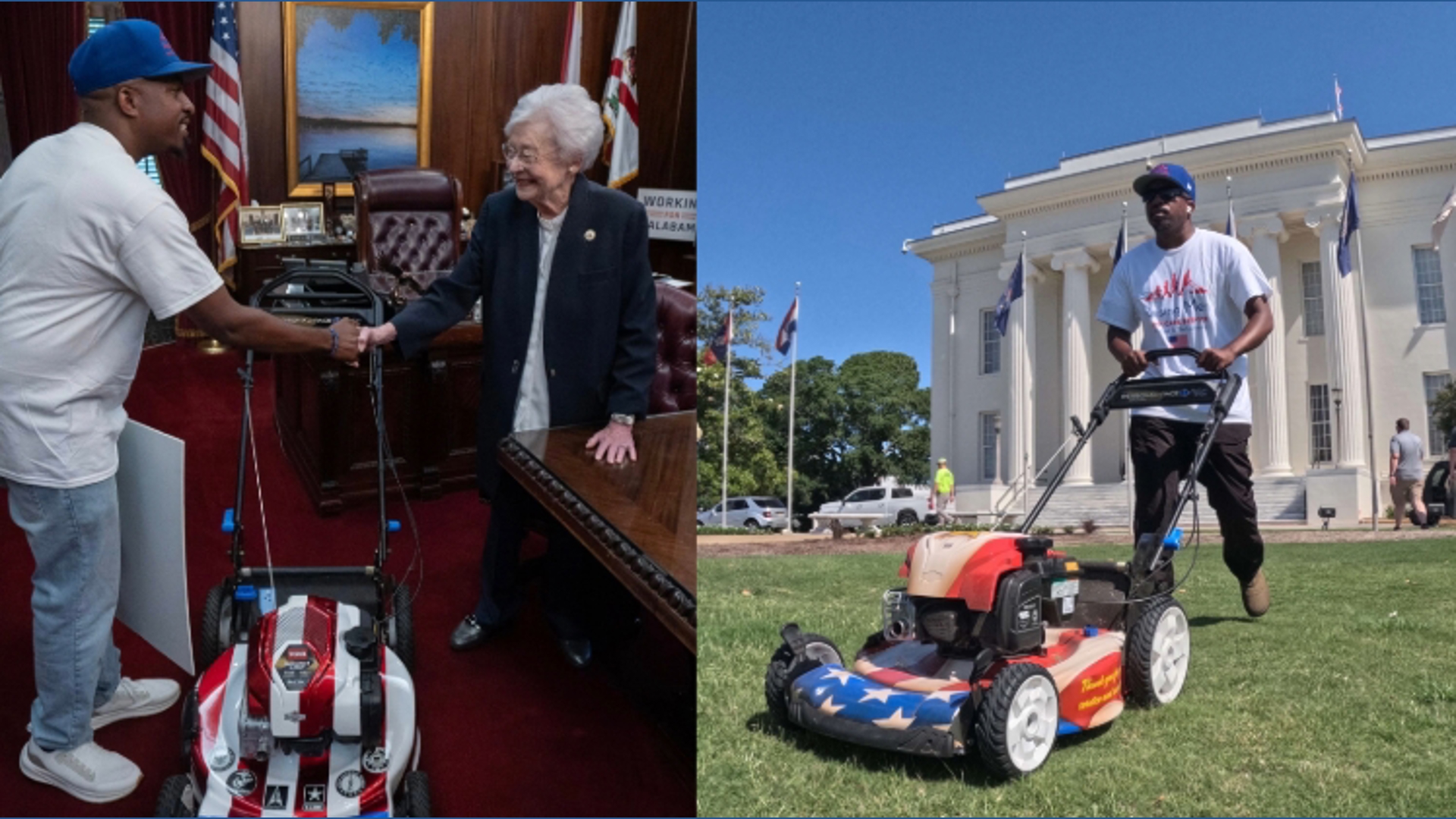 Local community leader mows Alabama Capitol lawn ahead of event ...