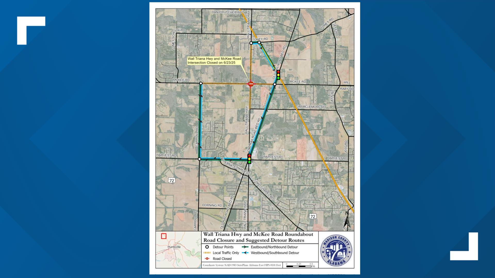 Madison County intersection to close for roundabout upgrade ...