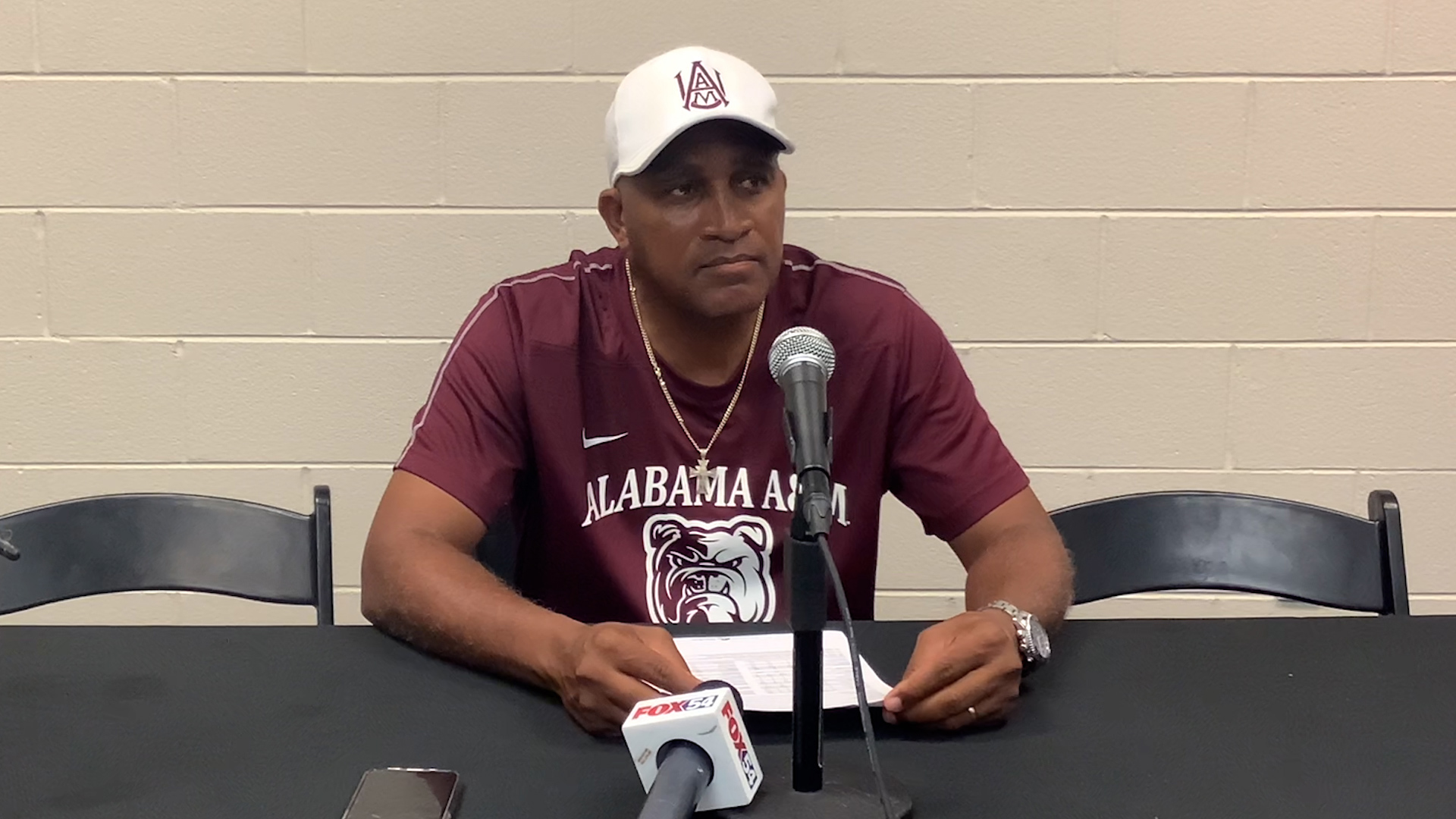 Connell Maynor postgame press conference following AAMU's loss to ...
