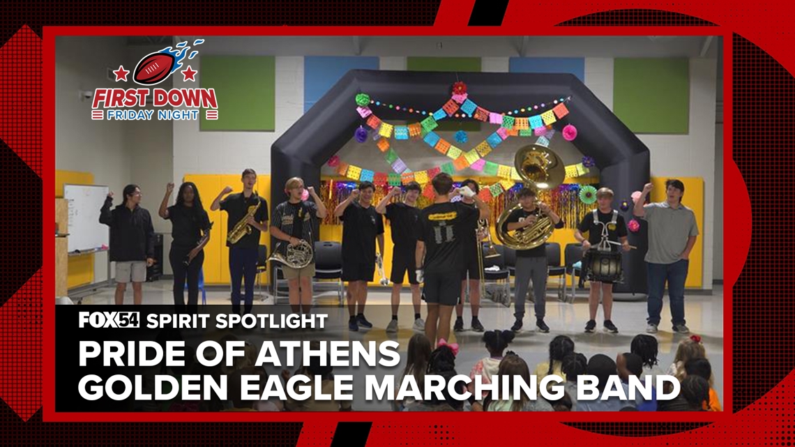 FDFN Spirit Spotlight: Pride of Athens Golden Eagle Marching Band ...