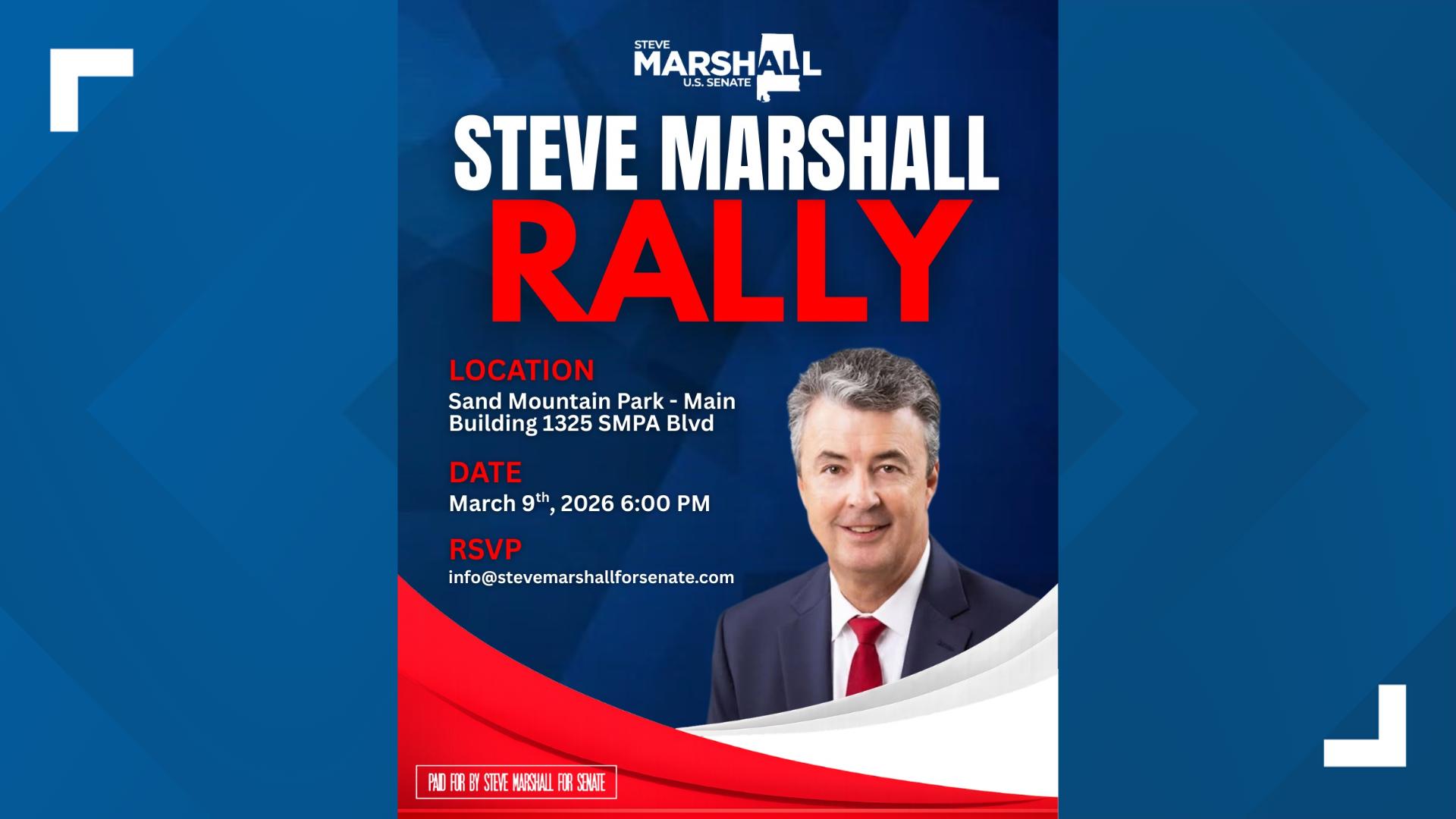 Attorney General Steve Marshall hosting campaign rally in Albertville ...