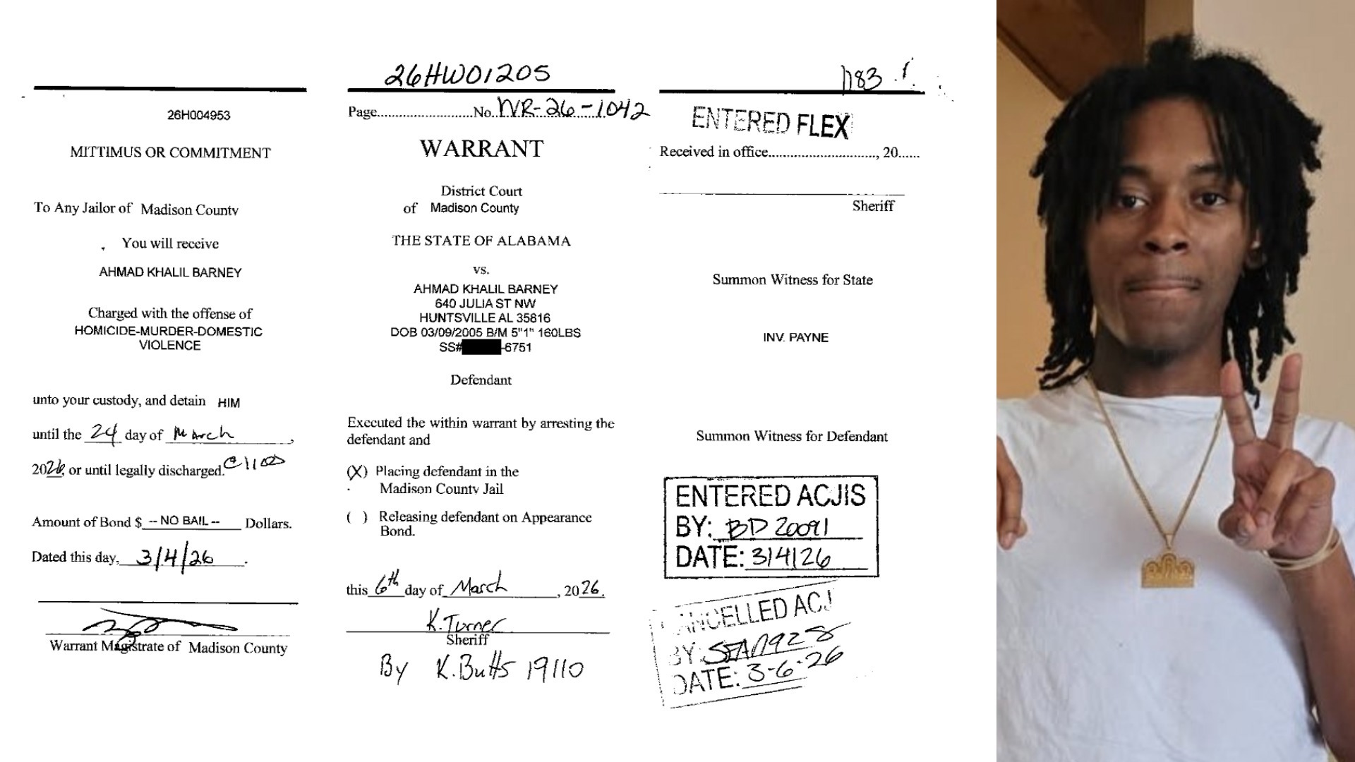 No bond for Ahmad Barney, accused of killing Alabama A&M student Nadiya ...