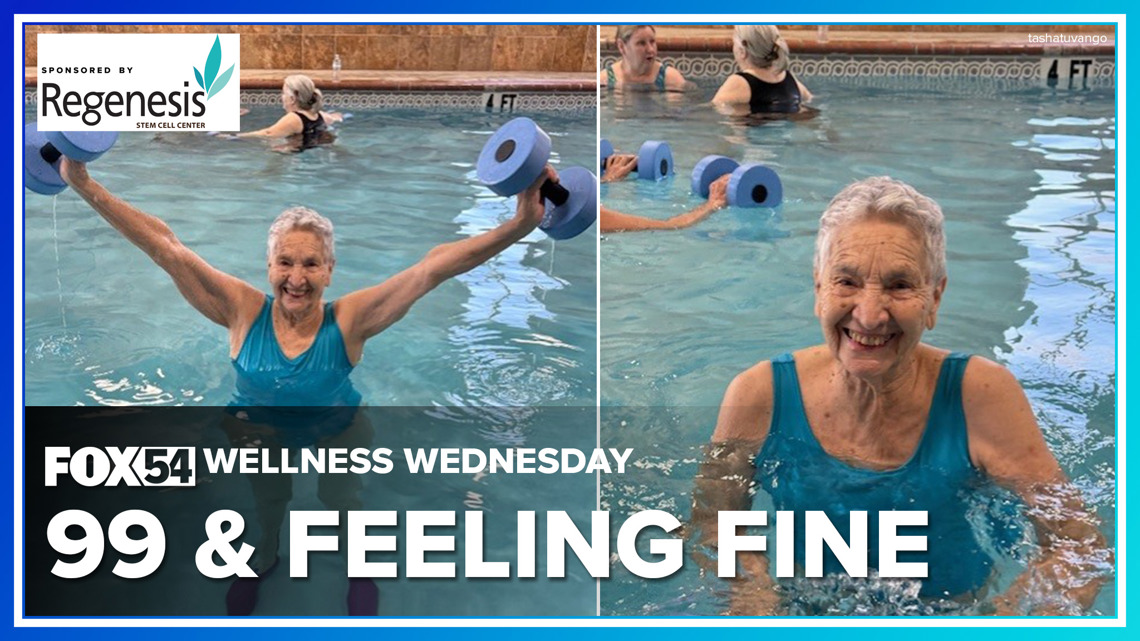 99-year-old Decatur woman stays vibrant through water aerobics ...