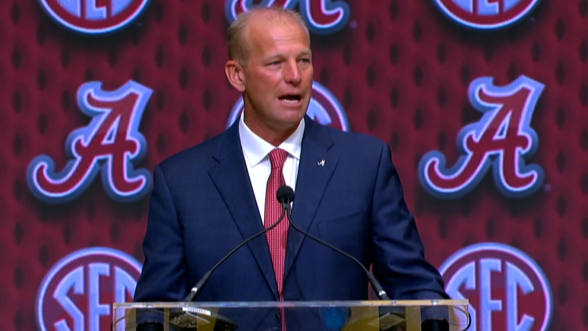 Alabama Head Coach Kalen DeBoer Press Conference | 2025 SEC Media Days ...
