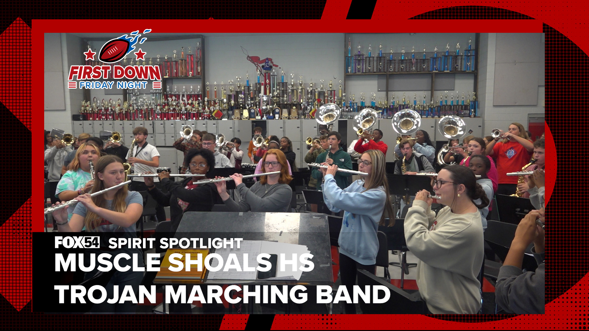 FDFN Spirit Spotlight: Muscle Shoals High School Trojan Marching Band ...