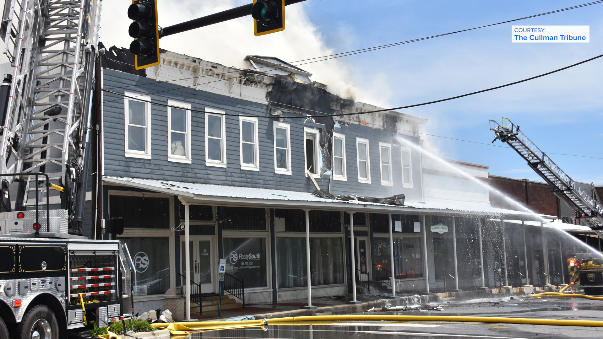 Crews battle fire at Stiefelmeyer Building in Cullman | rocketcitynow.com