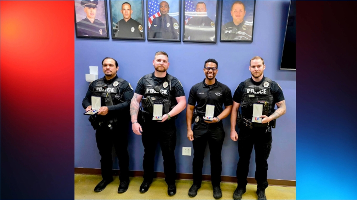 Huntsville police officers honored for actions during 2025 shooting ...