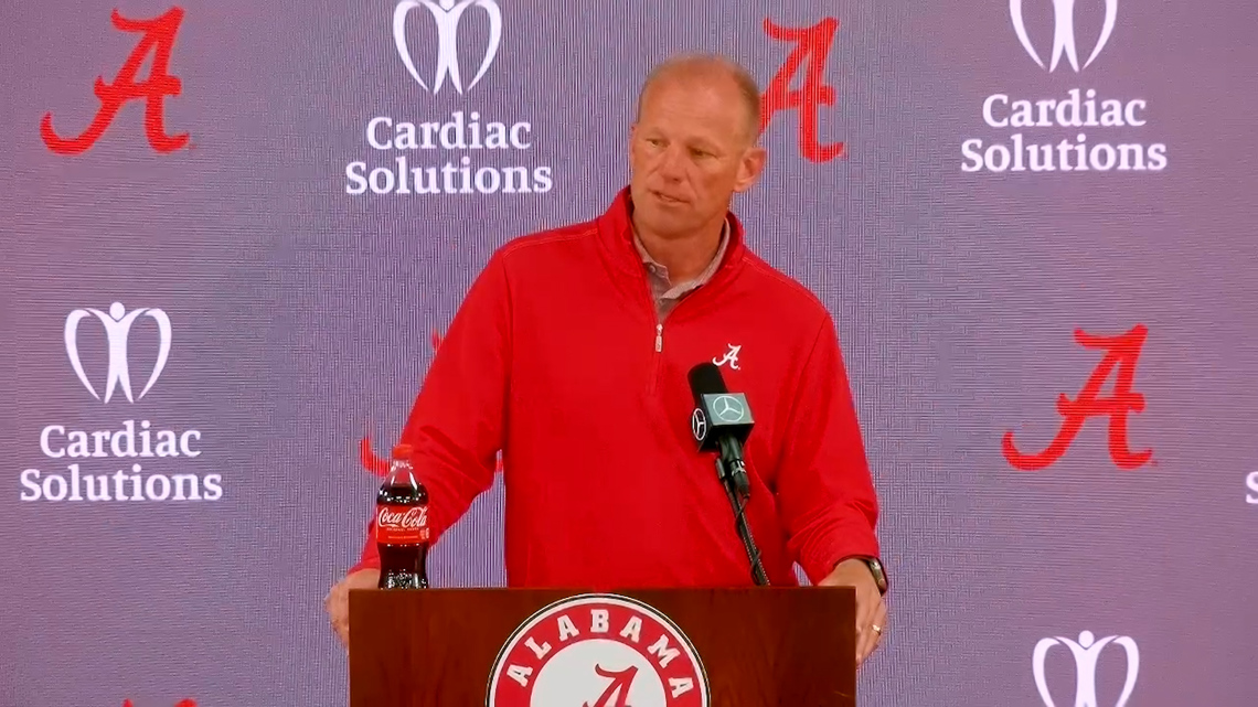 Alabama Crimson Tide News Conferences | Coaches DeBoer, Grubb, Womack ...