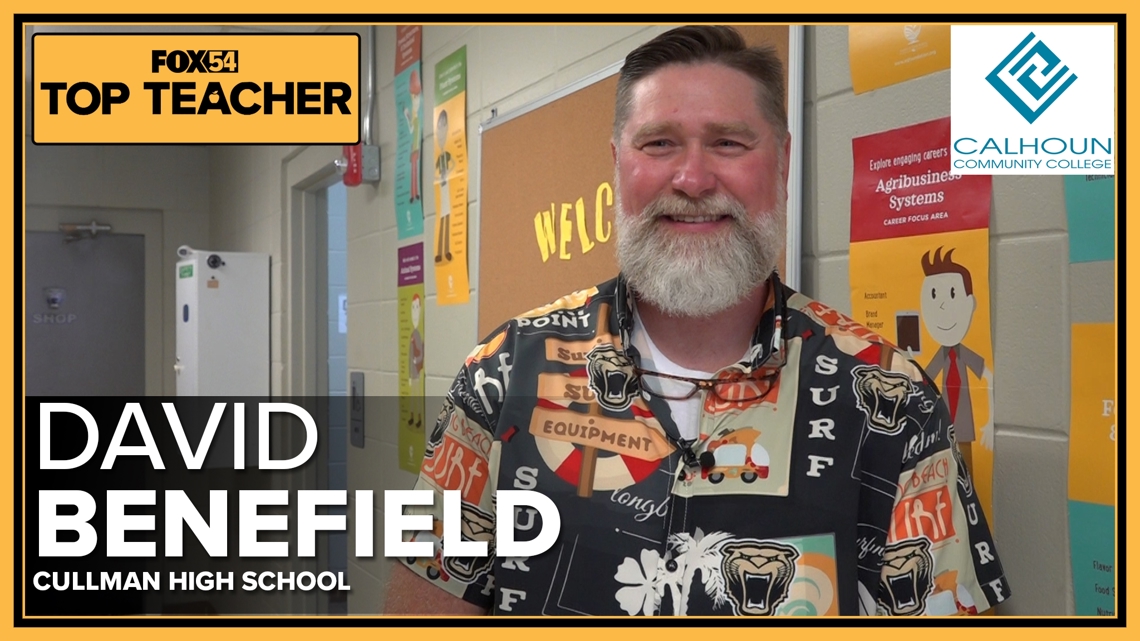 FOX54's Top Teacher is David Benefield of Cullman High | rocketcitynow.com