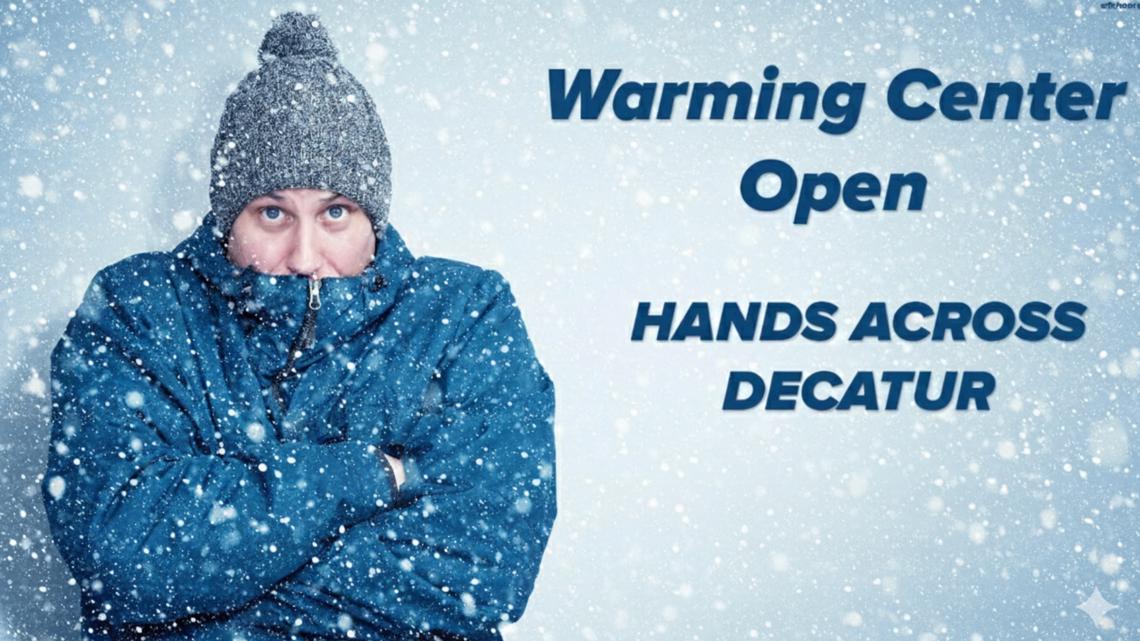 Decatur warming center opening as temperatures drop into the 20s ...