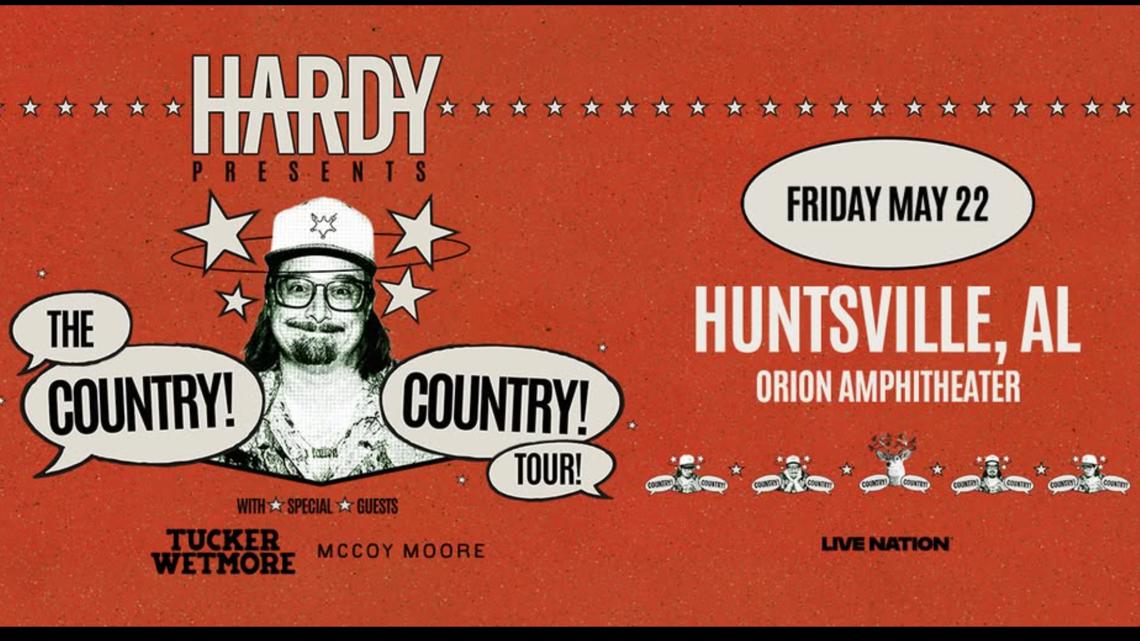 Hardy to Perform 'THE COUNTRY! COUNTRY! TOUR!' in Huntsville ...
