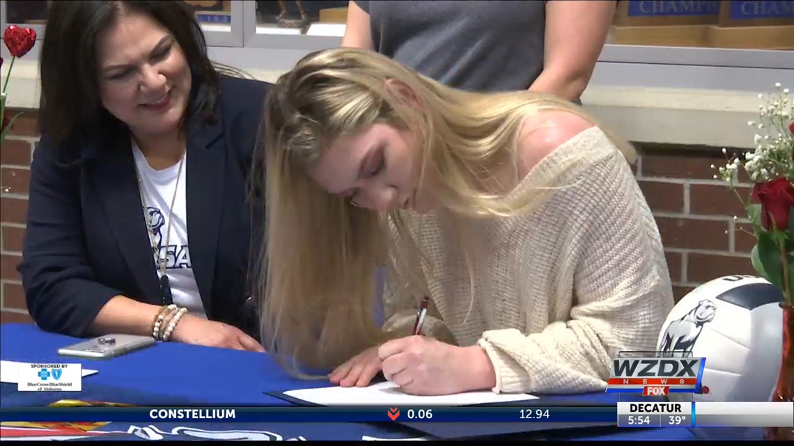 Huntsville High volleyball player Cameron Spence signs NLI ...