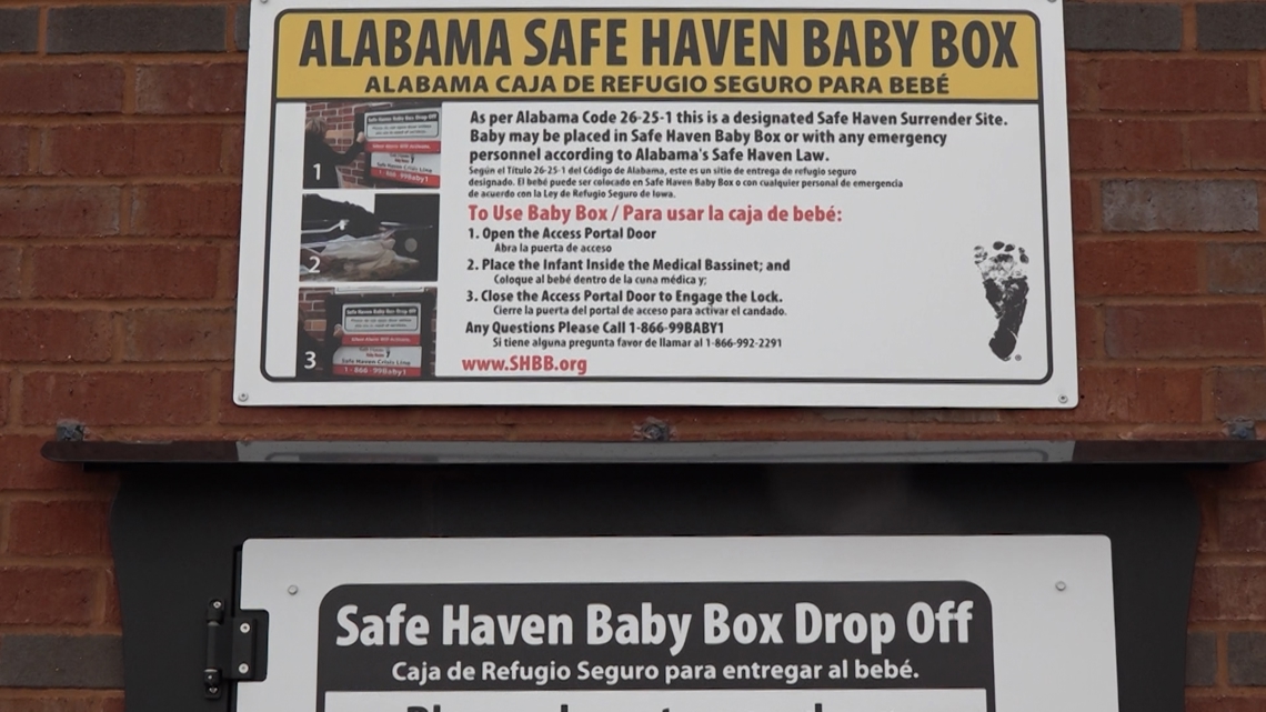 Alabama's first Safe Haven Baby Box is seeing a big donation ...