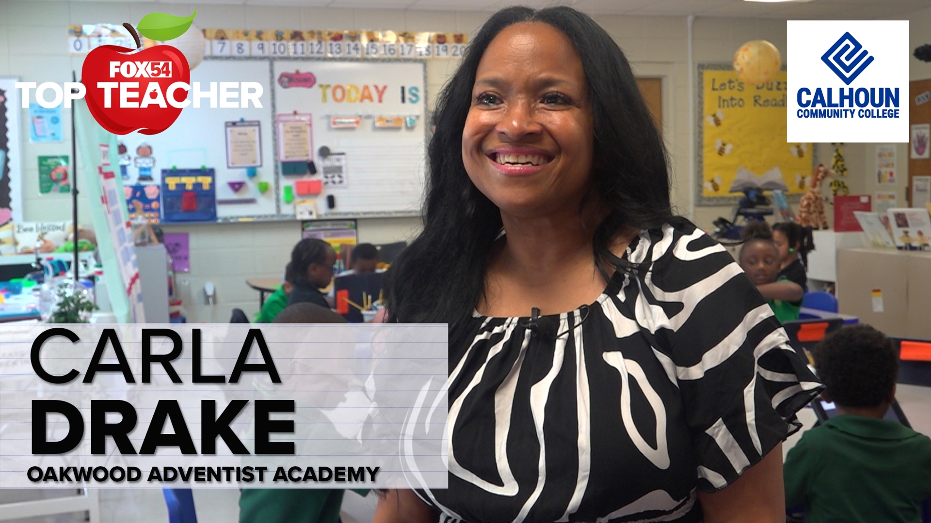 FOX54 Top Teacher Carla Drake of Oakwood Adventist Academy ...