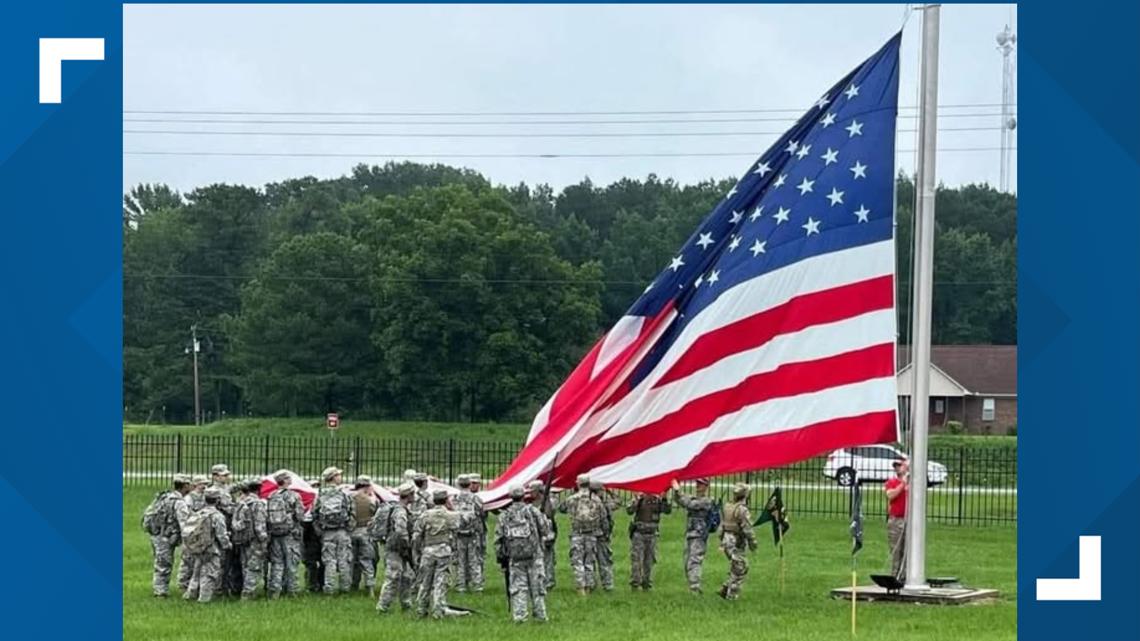 Largest US flag in Cullman County to be raised at Camp Liberty ...
