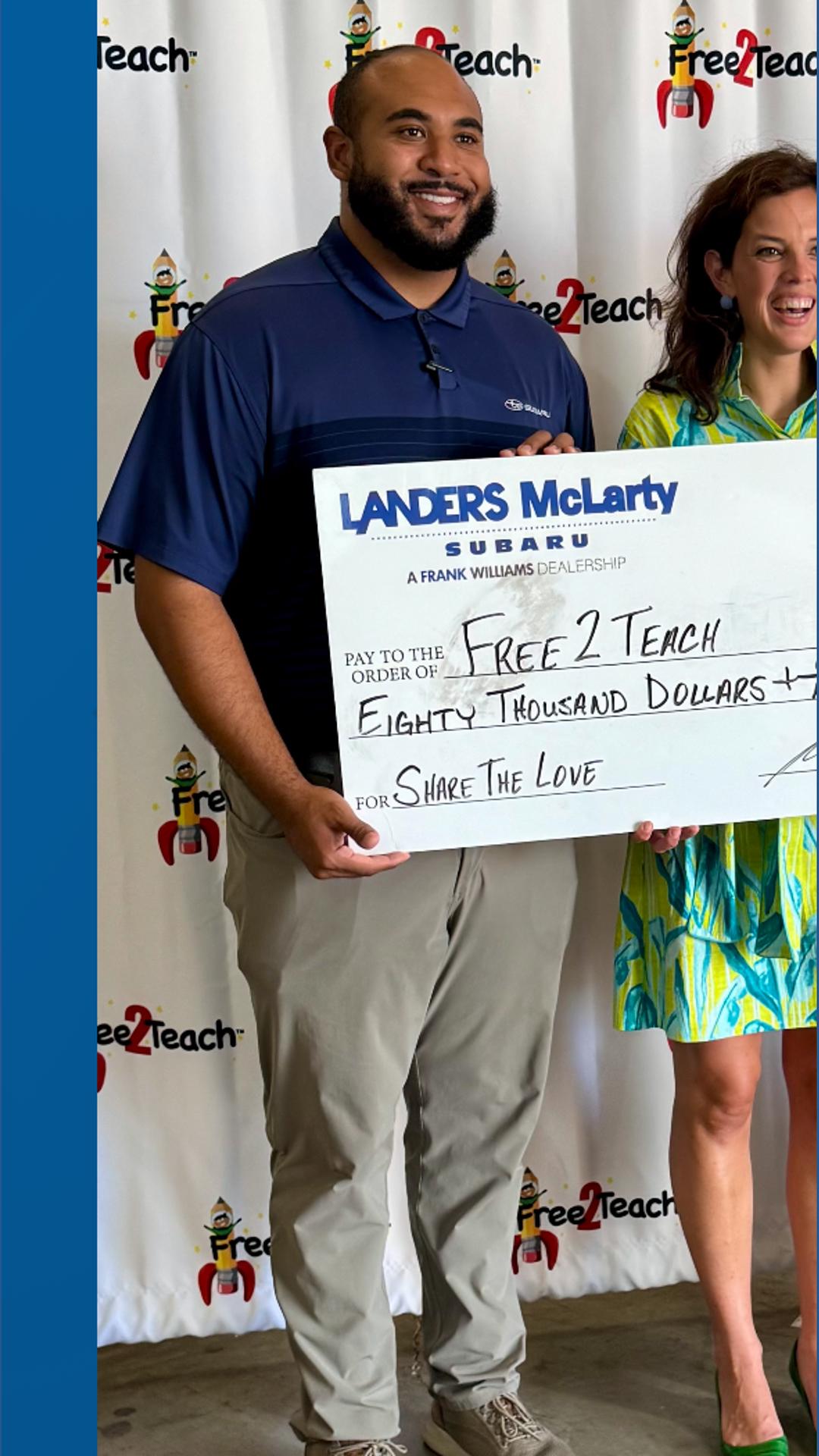 Free 2 Teach receives $80K donation to support local teachers ...