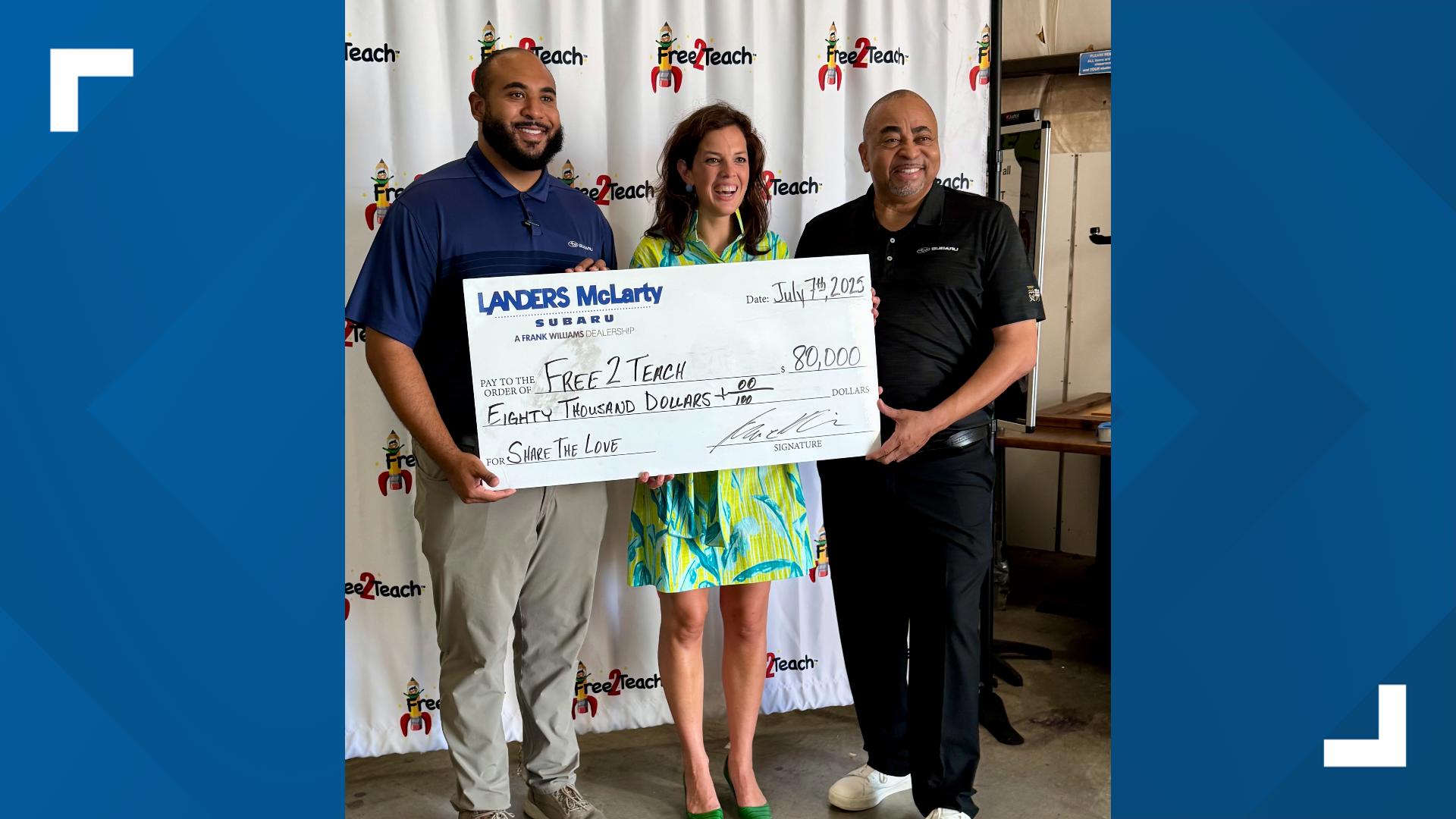 Free 2 Teach receives $80K donation to support local teachers ...