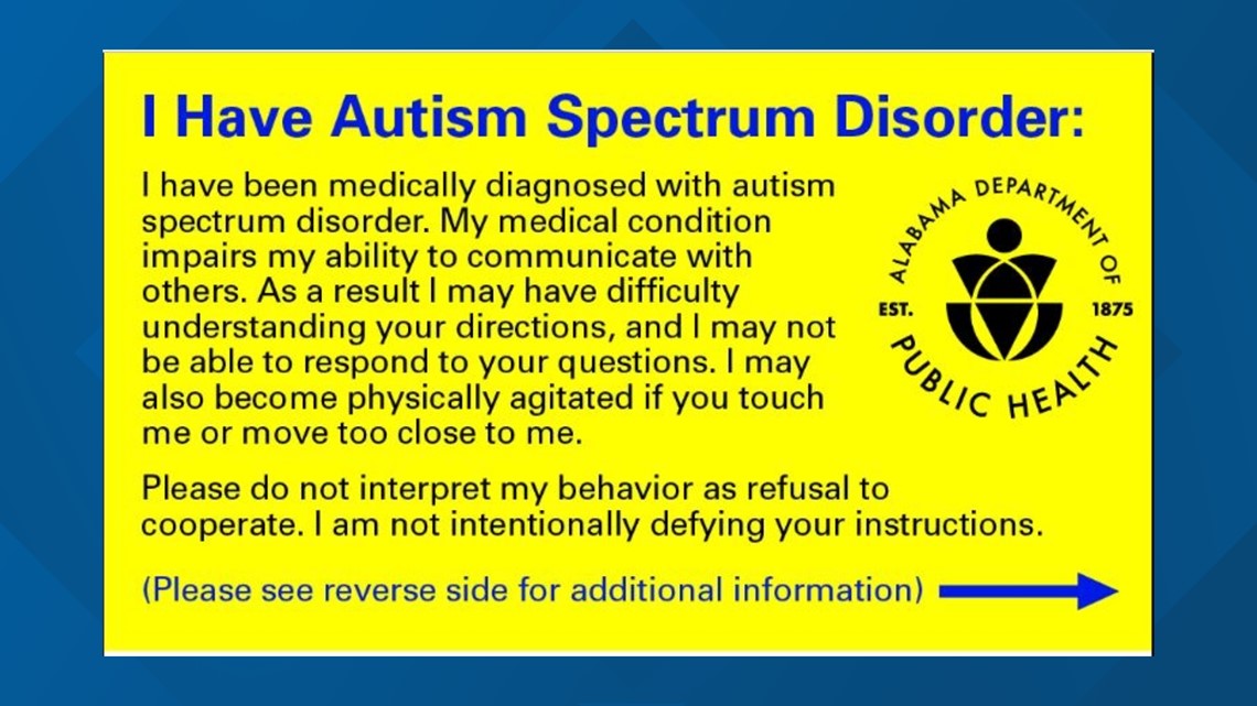 Autism Disorder cards will help de-escalate police interactions ...