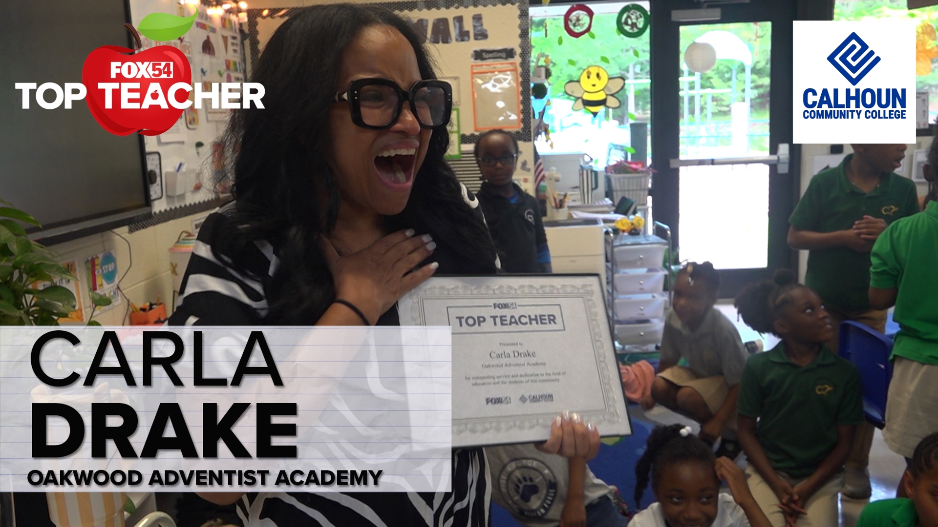 Meet FOX54 Top Teacher Carla Drake from Oakwood Adventist Academy ...