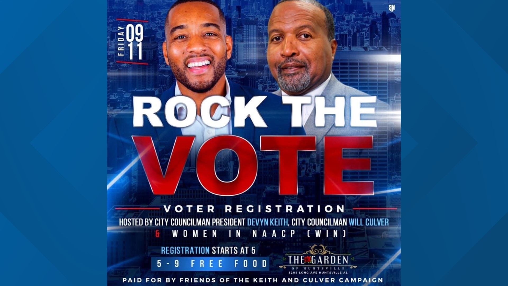 Rock the Vote: Huntsville voter registration event | rocketcitynow.com