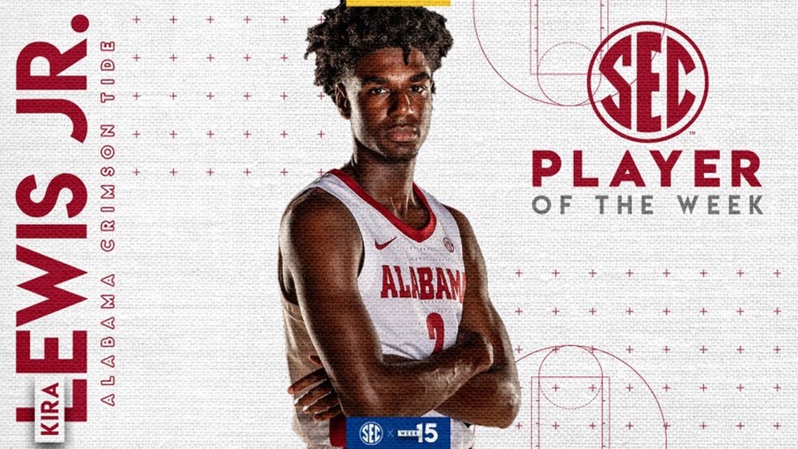 Kira Lewis named SEC Men’s Basketball Player of the Week ...
