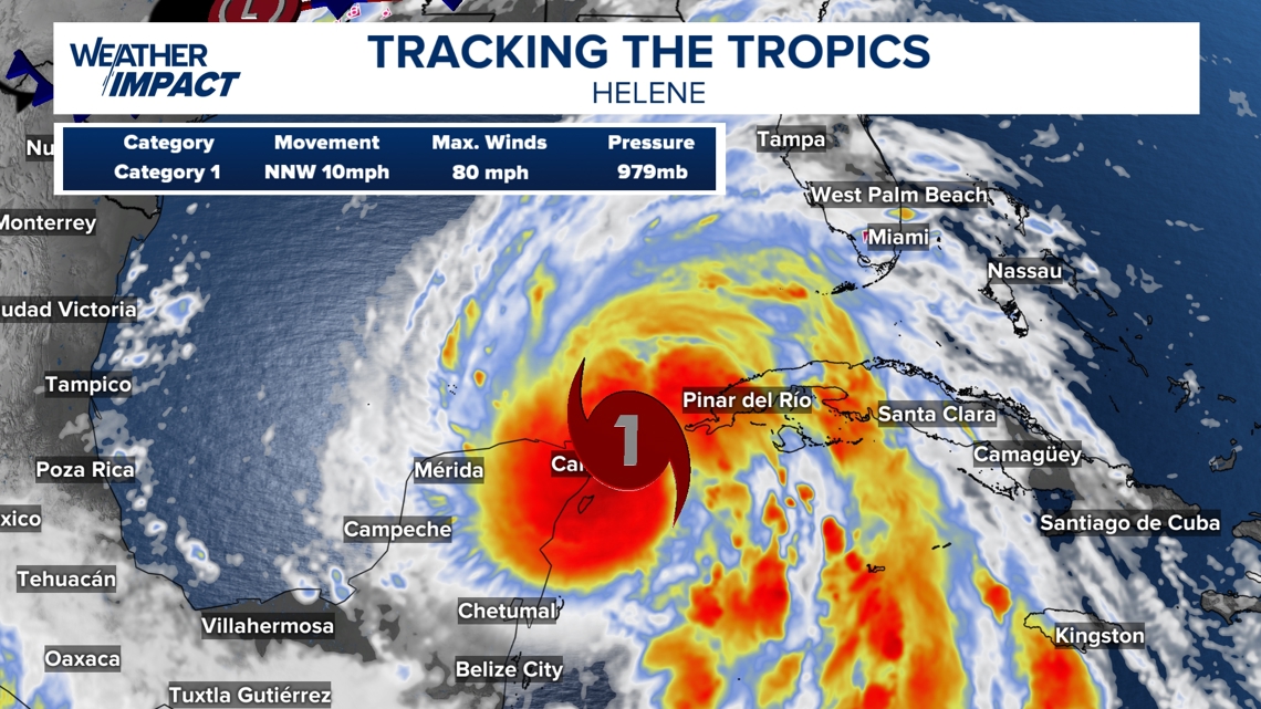Helene becomes category one hurricane | rocketcitynow.com