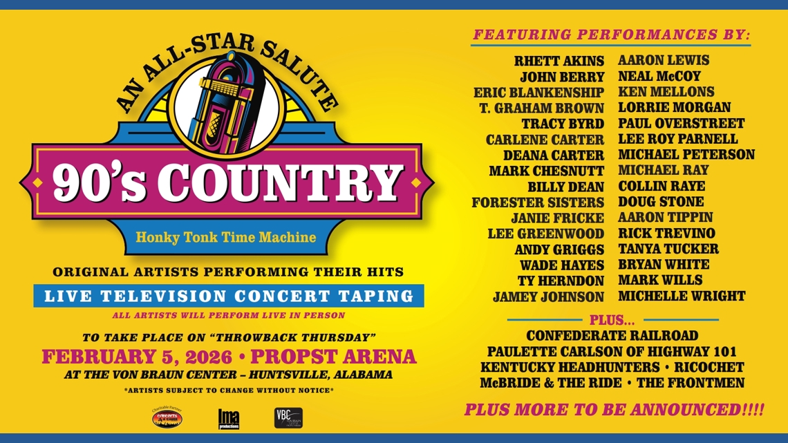 Star-studded tribute to ’90s country coming to Huntsville ...