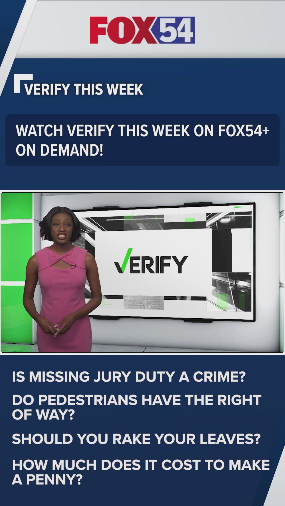 What did the FOX54 News team verify this week? Watch on demand on FOX54 ...