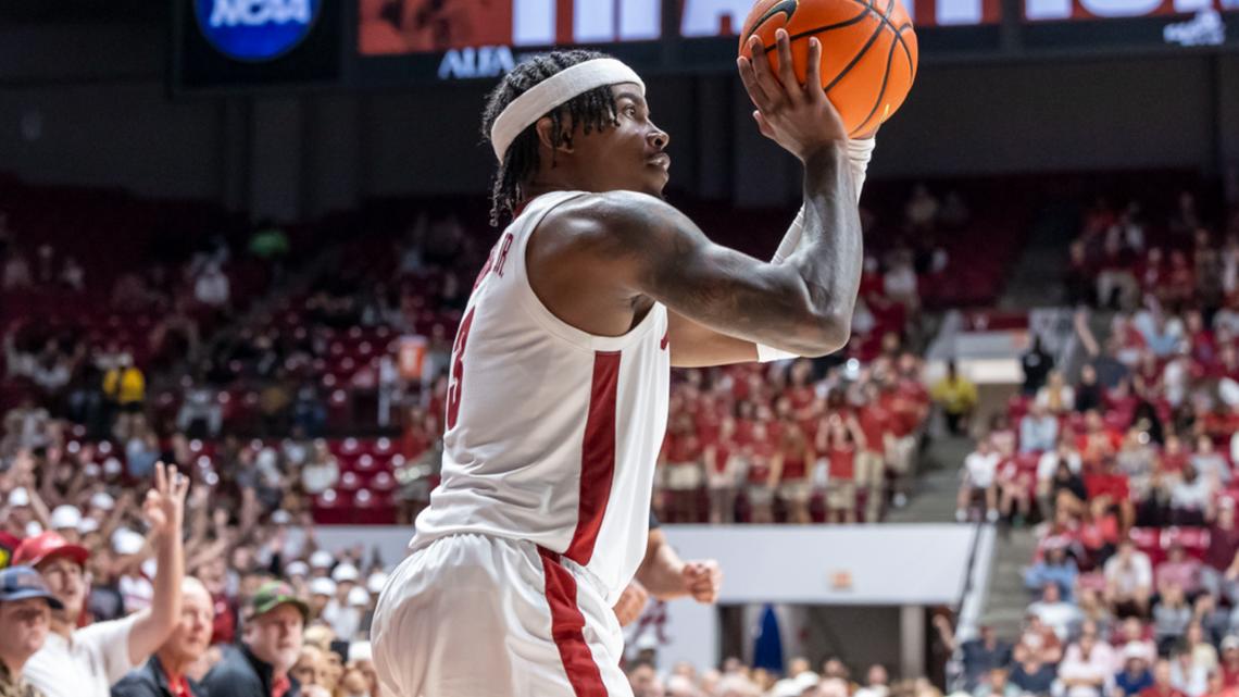 Grant Nelson scores 22 to lead No. 2 Alabama over McNeese State 72-64 ...